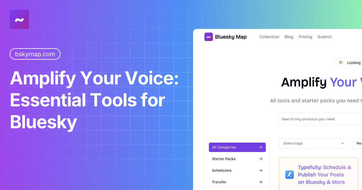 Bluesky Map - Amplify Your Voice in Bluesky Social